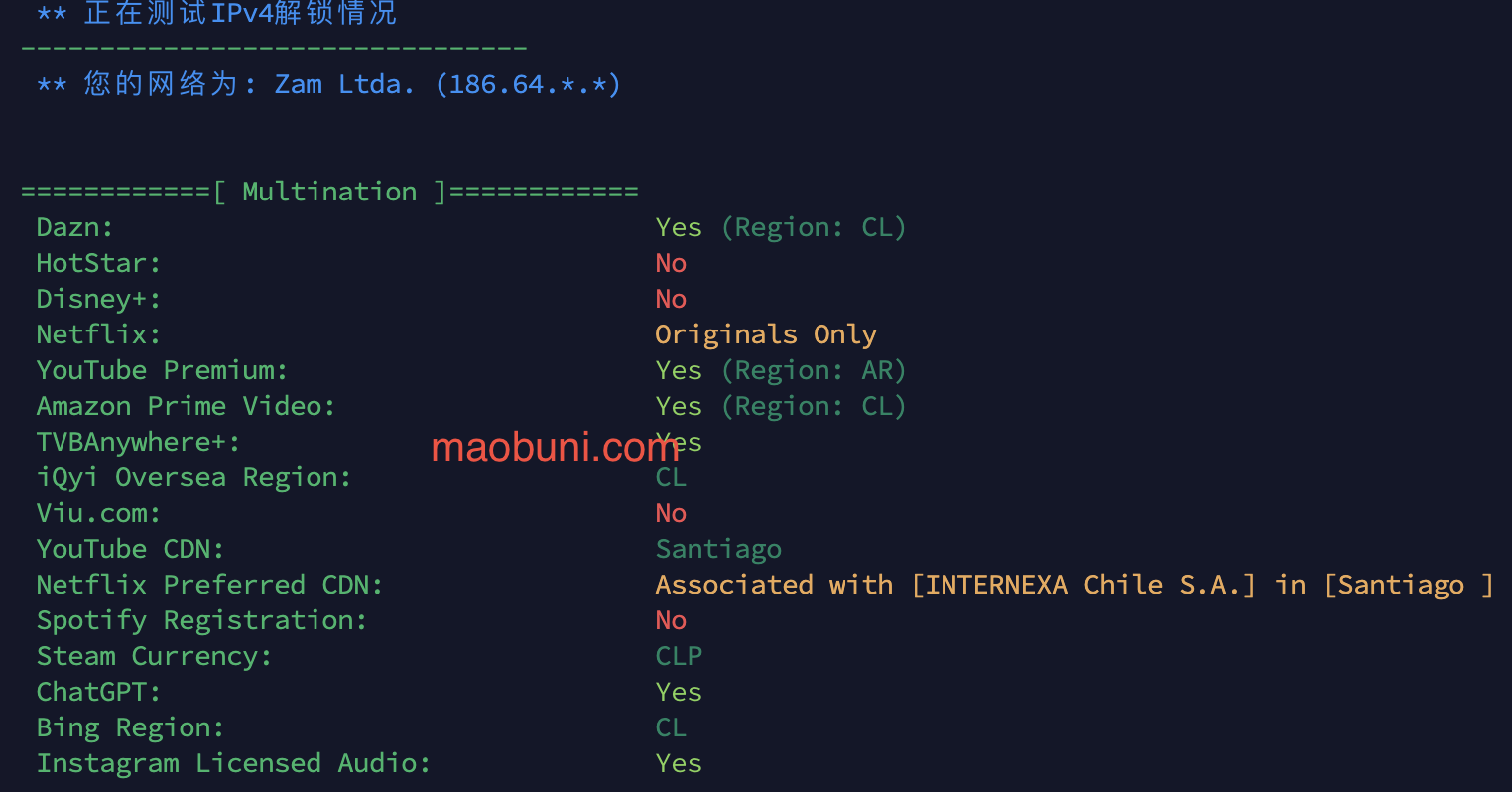 ** 干货VPS测评地址：https://maobuni.com/