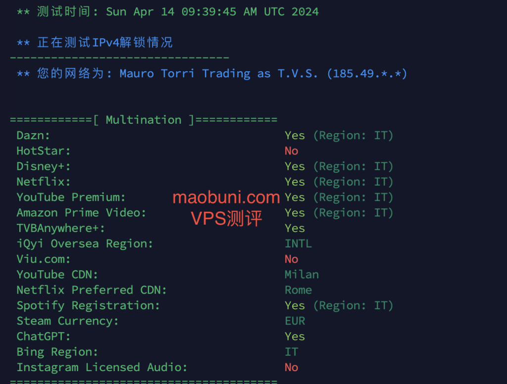 ** 干货VPS测评地址：https://maobuni.com/